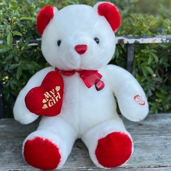 Dan Dee | Toys | Dan Dee White Plush Bear My Girl Stuffed Animal | Poshmark